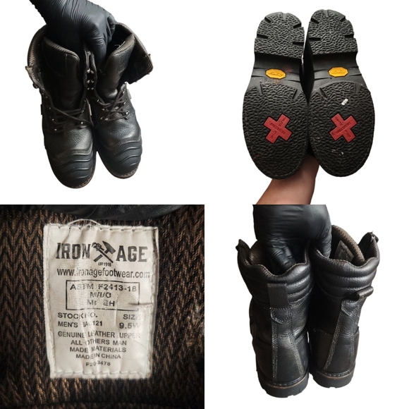 Iron Age | Shoes | Iron Age Mens Brown Genuine Leather Steel Toe Work ...